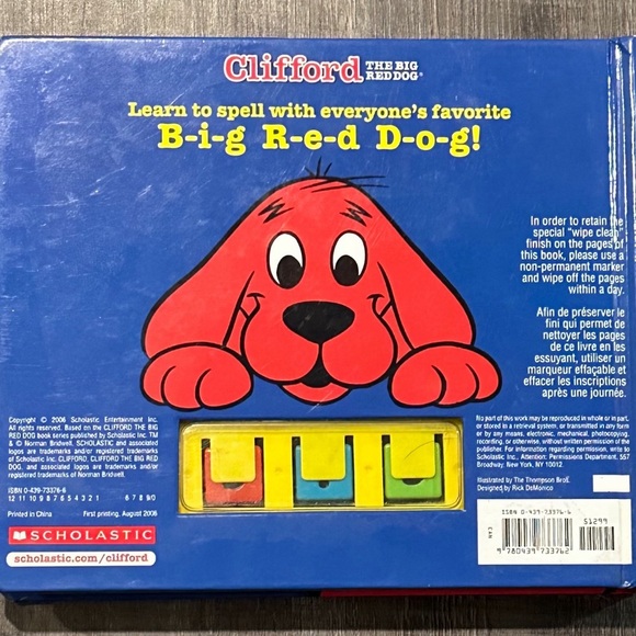 Scholastic | Toys | New Clifford The Big Red Dog Lets Spell Interactive ...